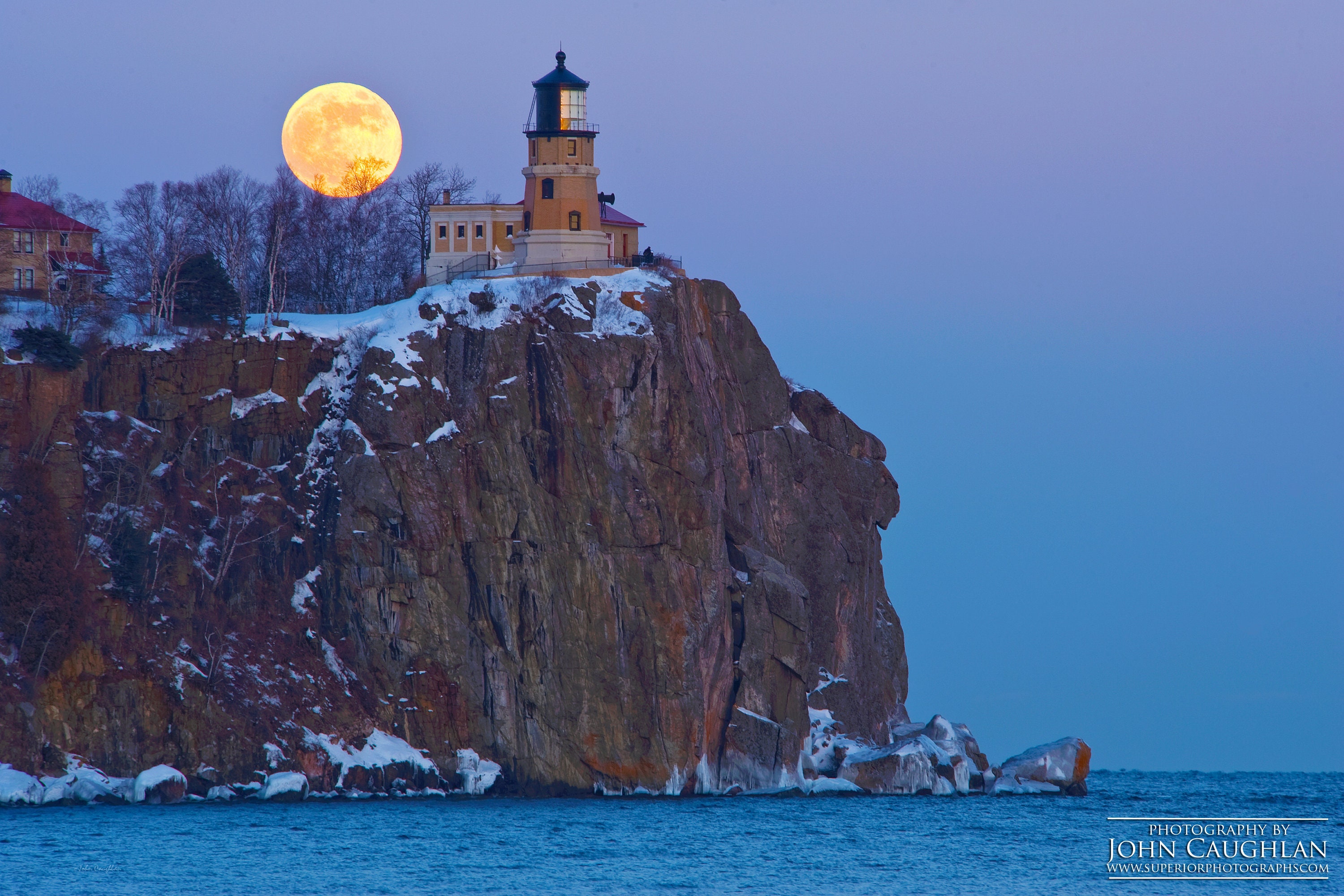 Split Rock Lighthouse - Super Moon - Etsy