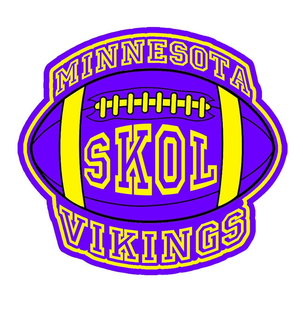 Minnesota Vikings Vinyl Sticker (3"x3") - Etsy