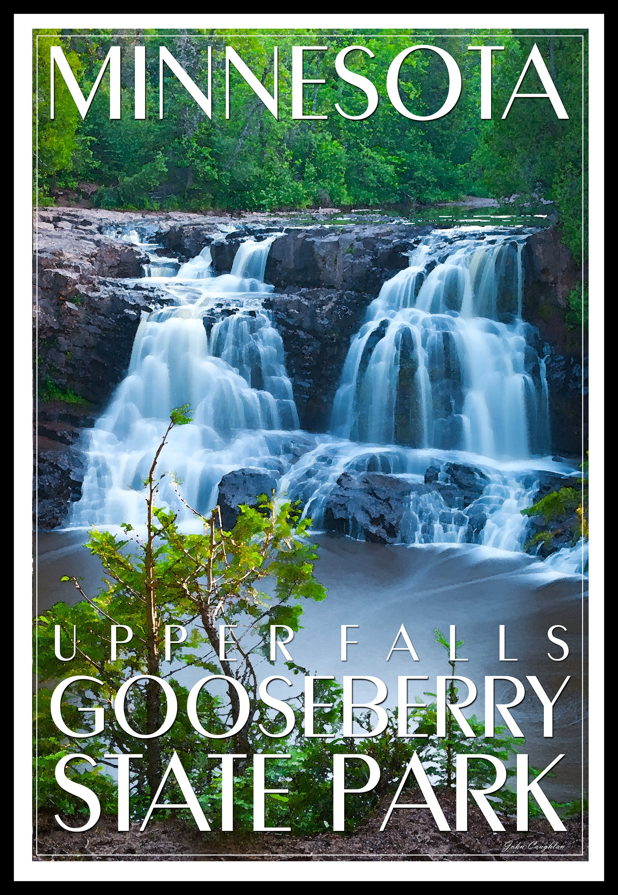 Gooseberry State Park Waterfall Minnesota Poster - Etsy