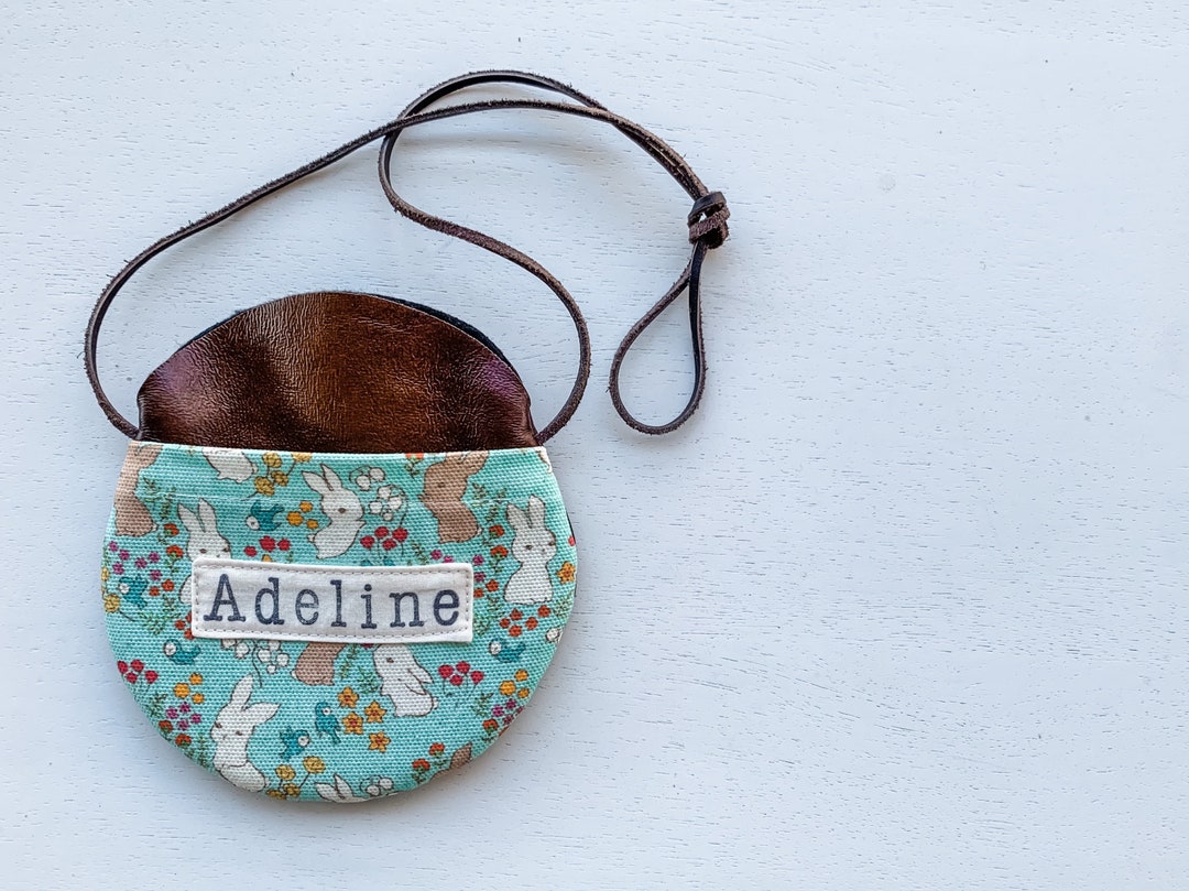 Personalized Little Girls Purse, Rabbit Purse, Bunny Purse, Faux ...