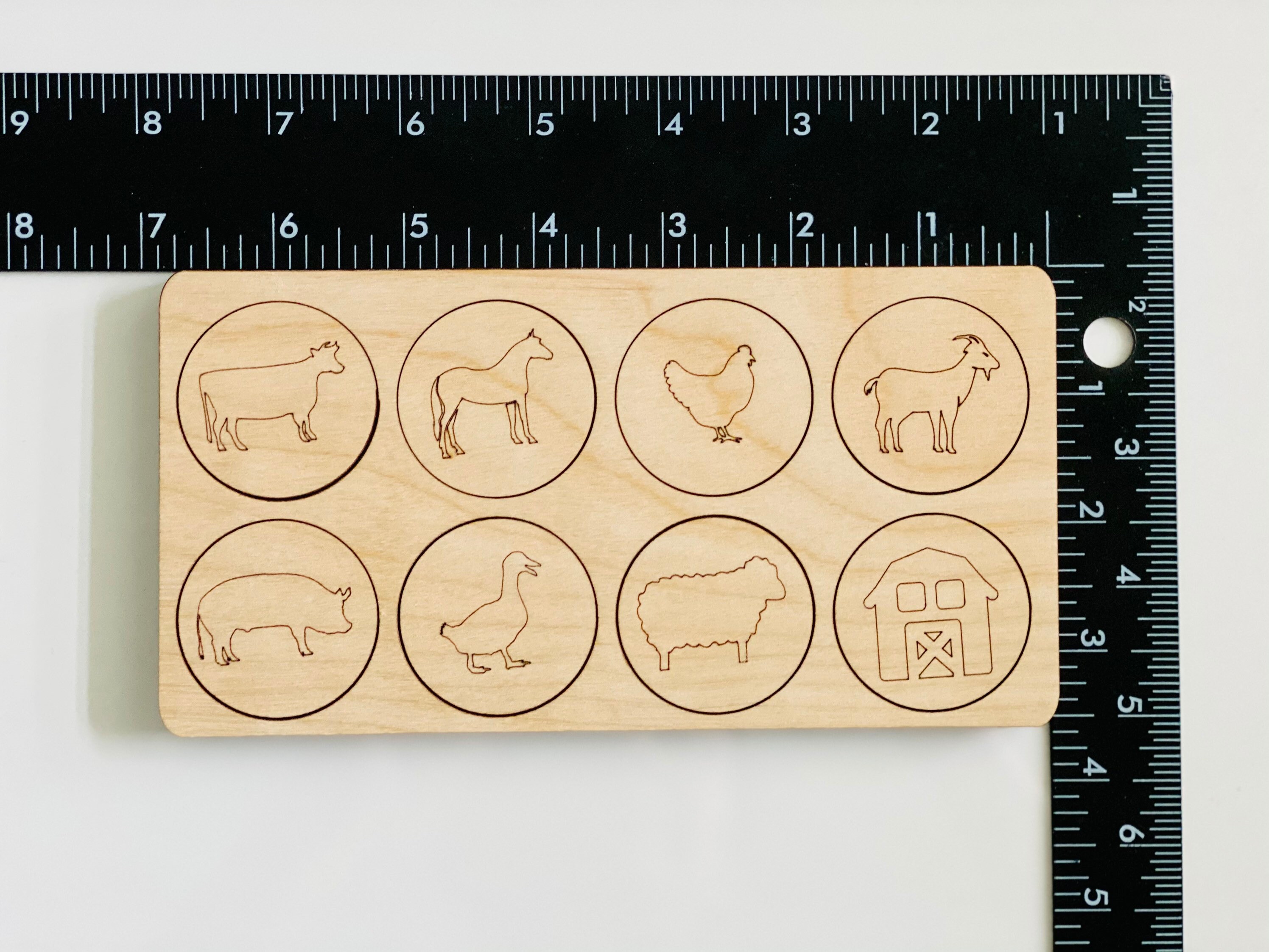 Montessori Puzzle Farm Animal Puzzle Spelling Puzzle | Etsy