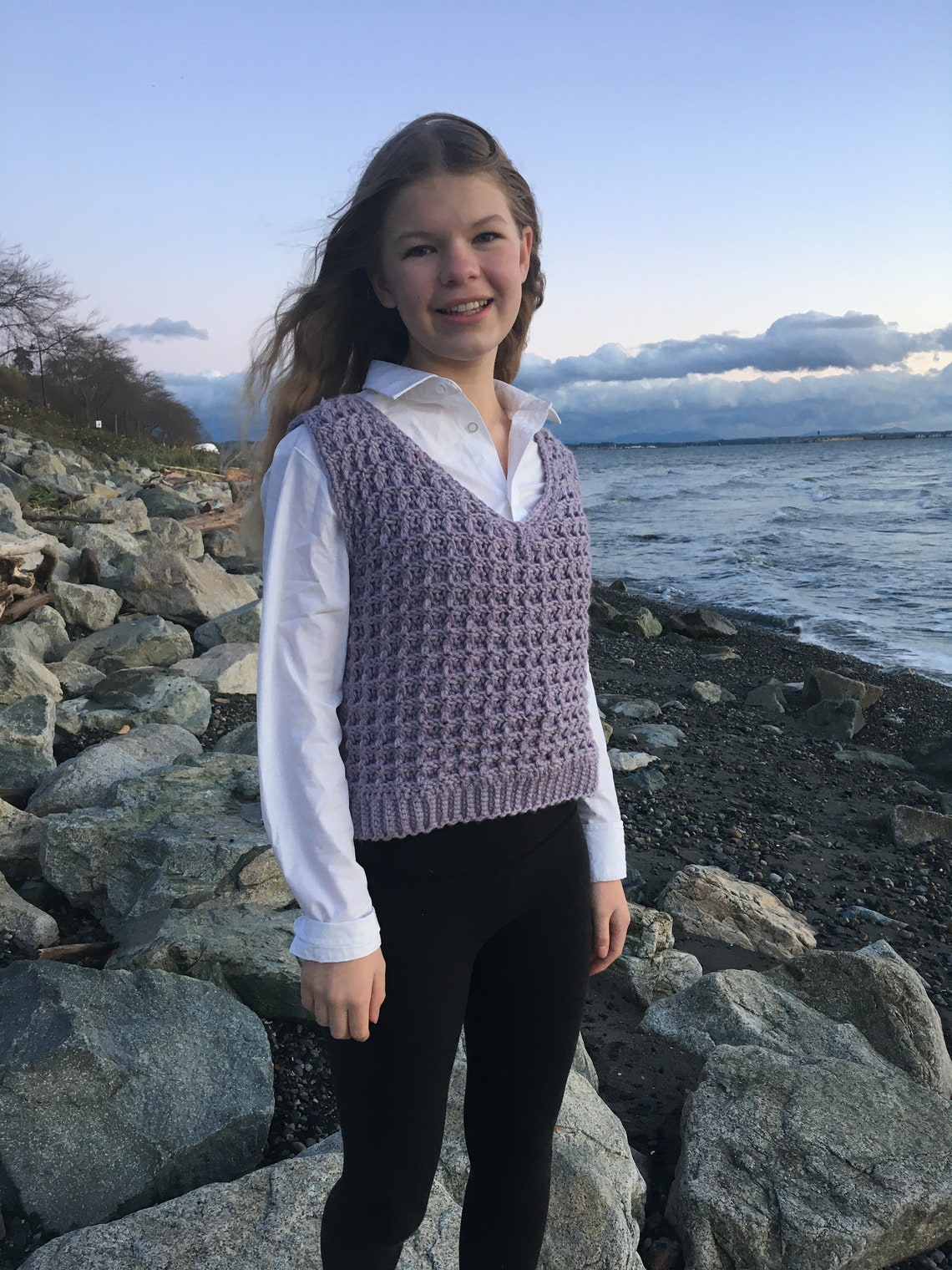Crochet Pattern the Waffle Vest Instant Download Advanced - Etsy
