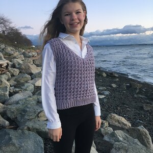 Crochet Pattern- the Waffle Vest, Instant Download, Advanced Beginner ...