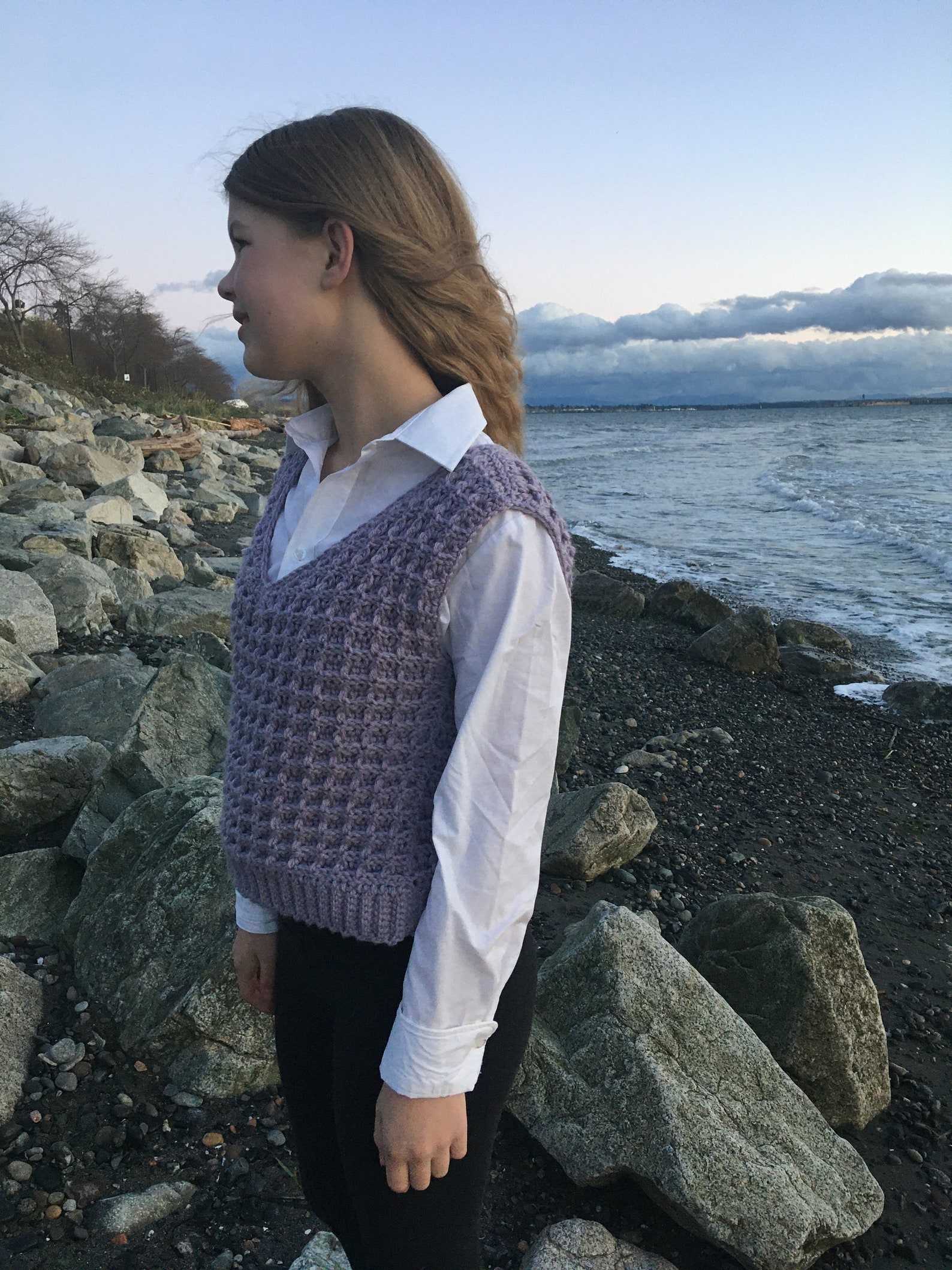 Crochet Pattern the Waffle Vest Instant Download Advanced - Etsy