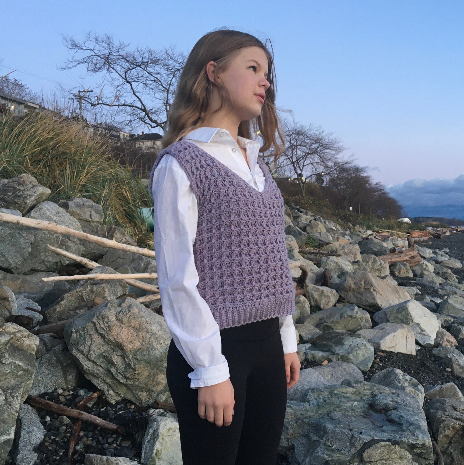 Crochet Pattern the Waffle Vest Instant Download Advanced - Etsy