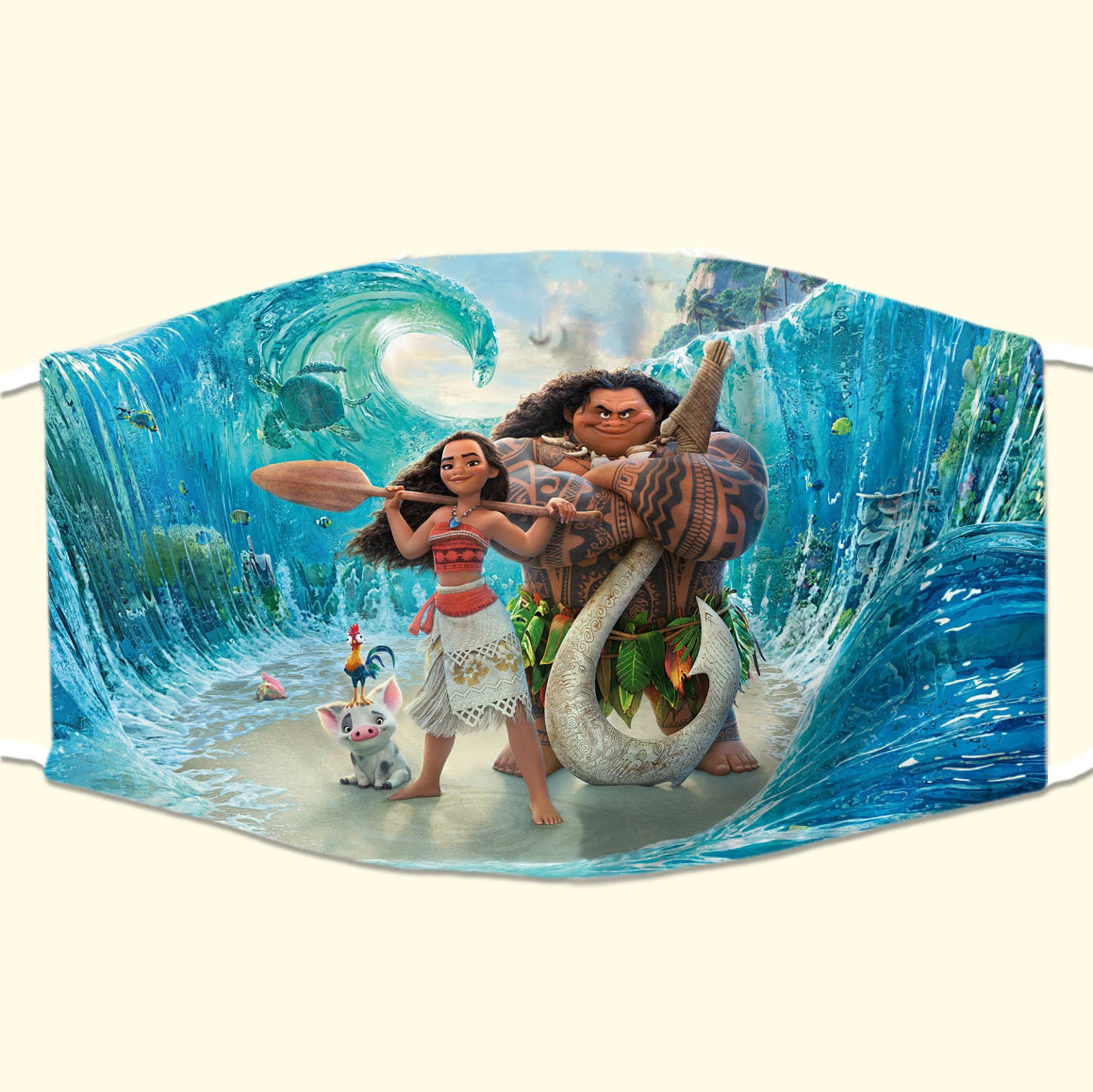 Moana face mask with filter. Moana Mask for adults and kids. | Etsy