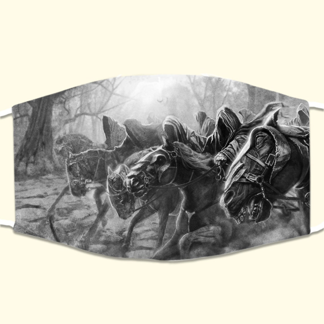 Lord of the rings face mask with filter. Nazgul Mask for | Etsy