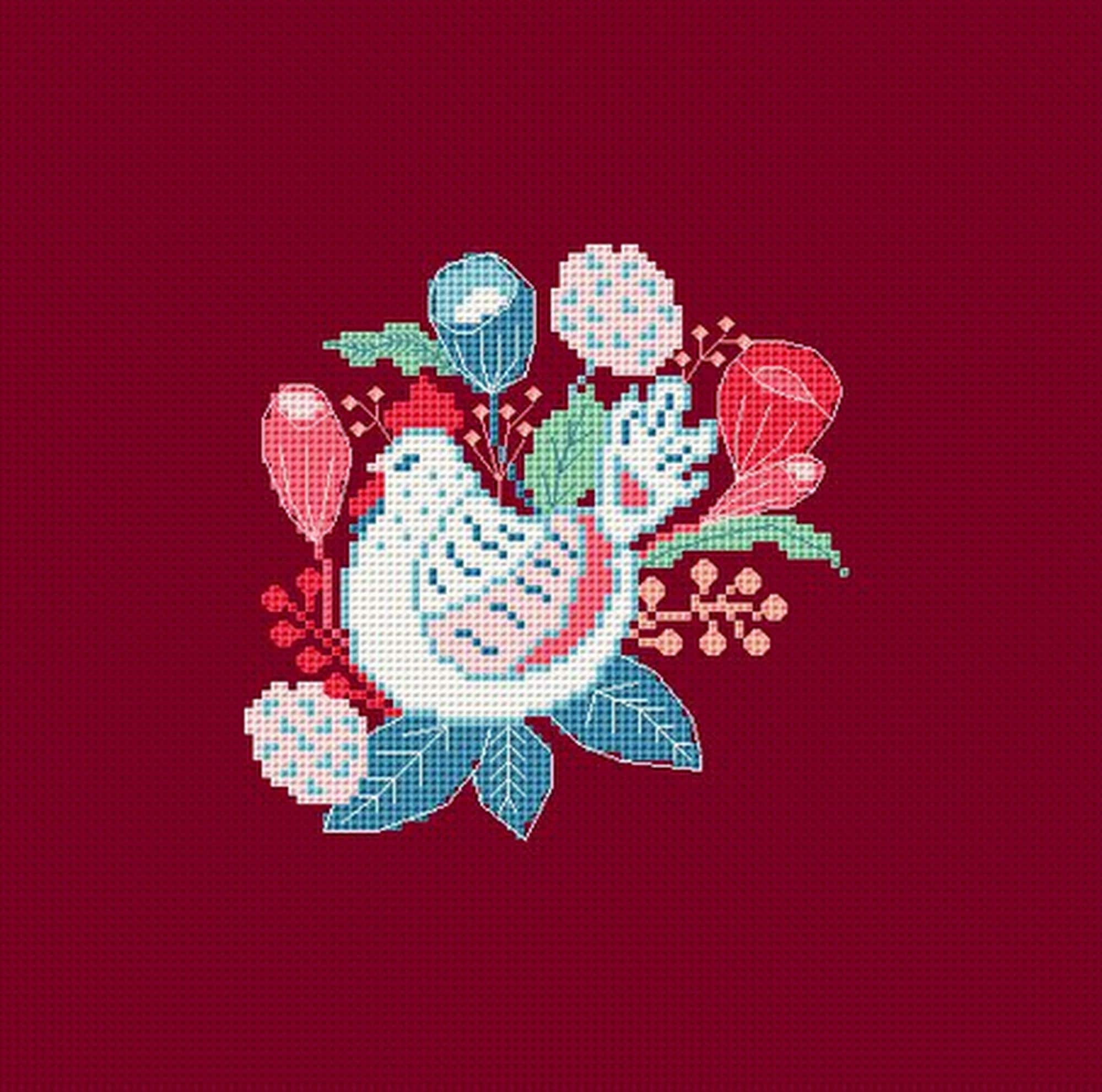 Happy Easter Day Cross Stitch Pattern Easter Decoration Embroidery ...