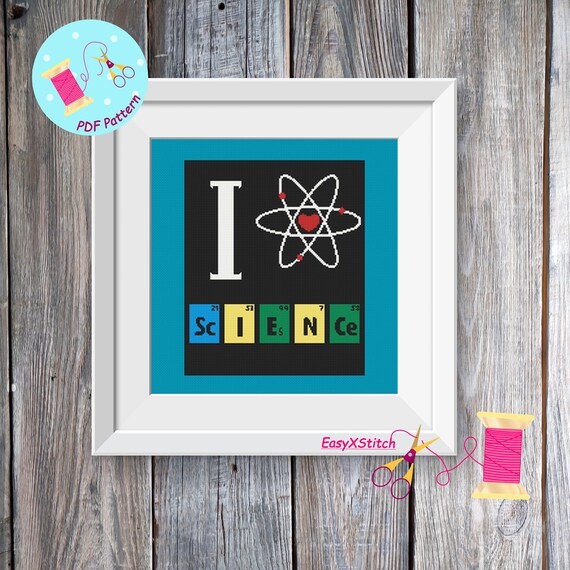Science Cross Stitch Pattern Instant Download PDF - Etsy