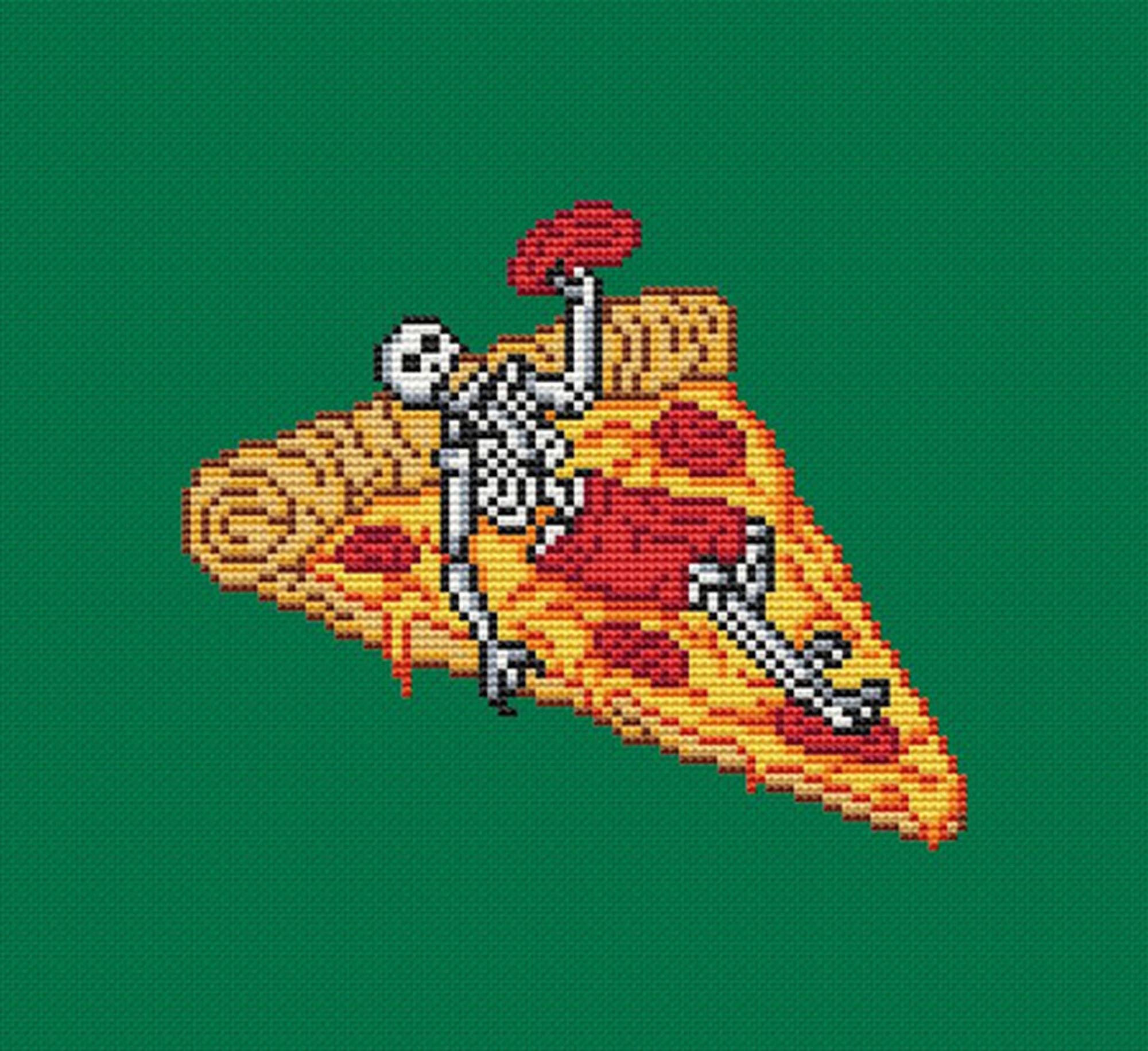 Skeleton Cross Stitch Pattern PDF Gothic Cross Stitch Skeleton - Etsy