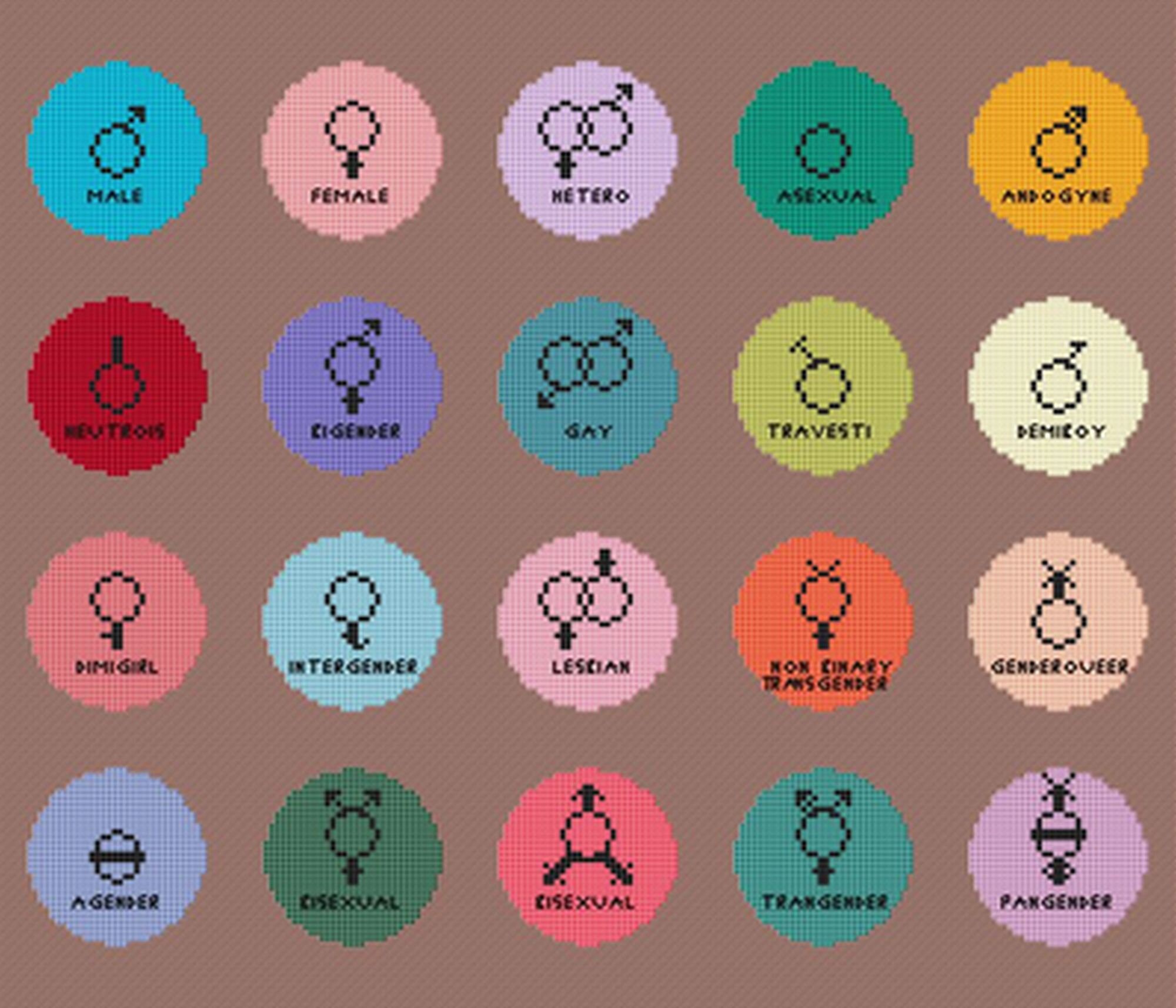 LGBT Pride Stitch Pattern Lesbian Gay Xstitch LGBT Pride Gay Lesbian ...