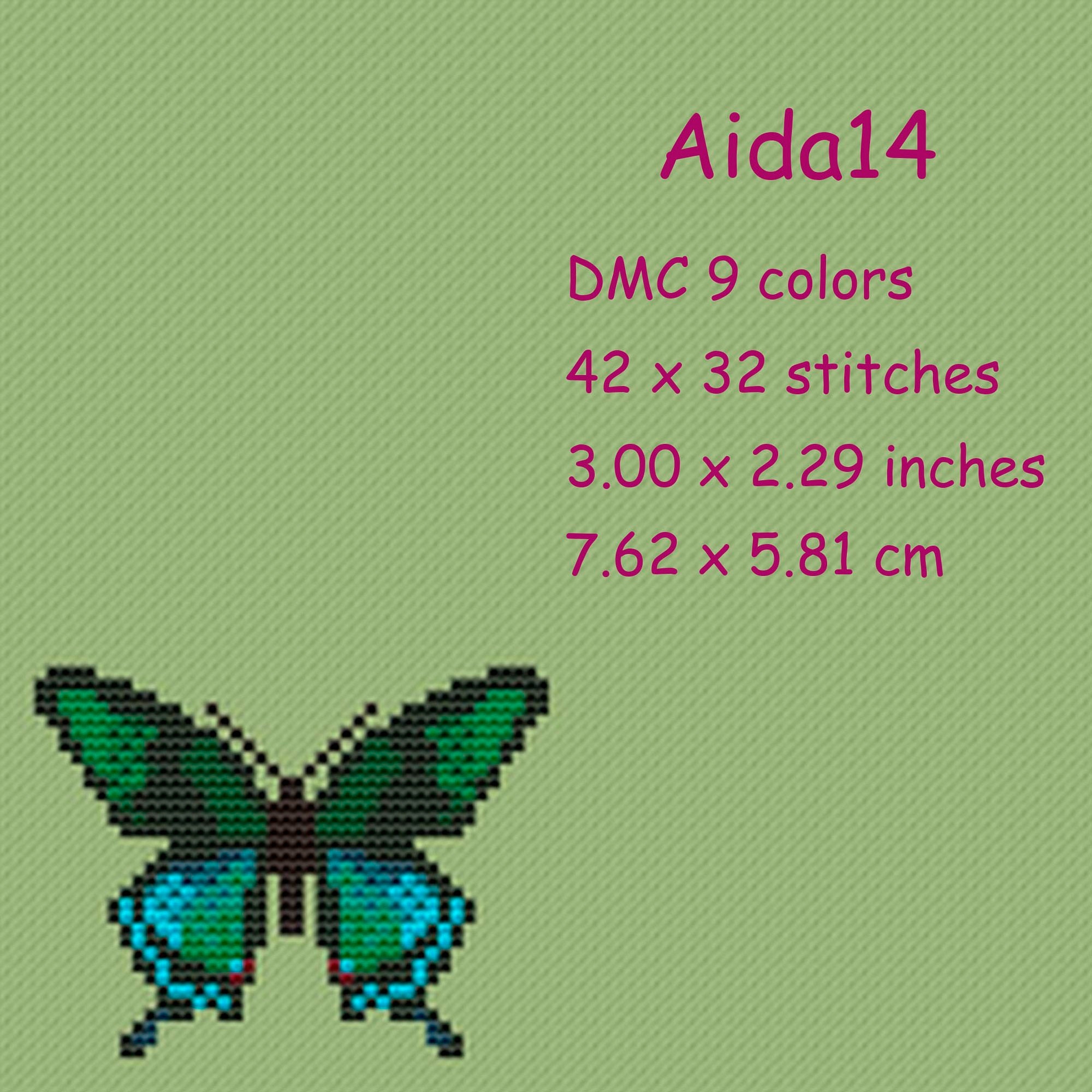 SET OF 15 Butterfly Cross Stitch Pattern Pdf Insect Cross - Etsy