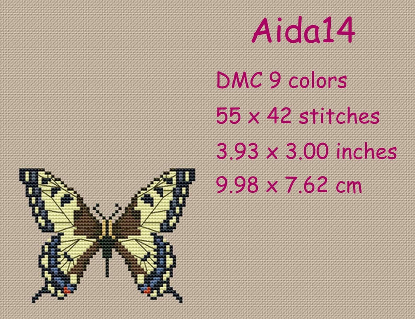 SET OF 15 Butterfly Cross Stitch Pattern Pdf Insect Cross - Etsy