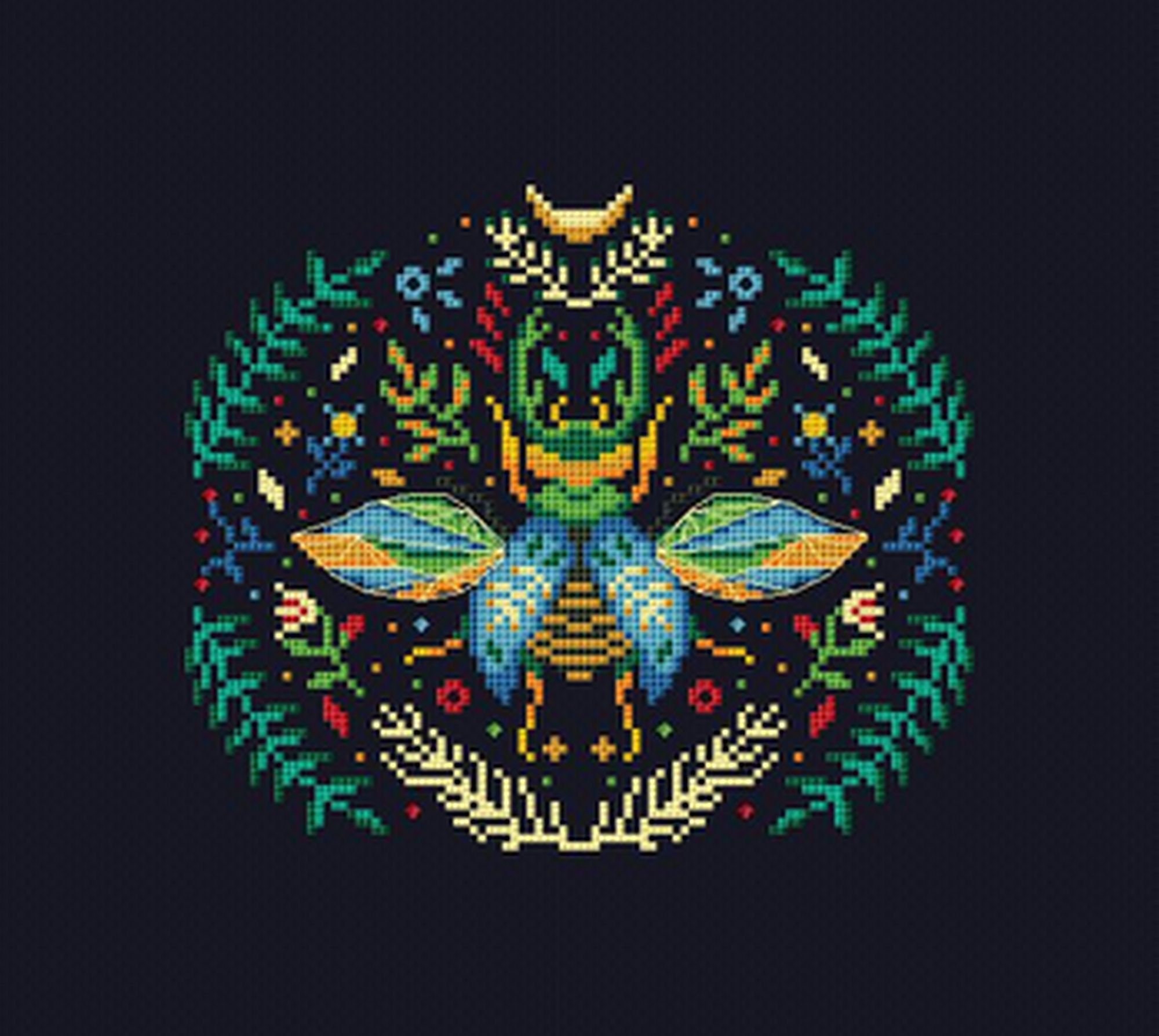 Insect Cross Stitch Pattern PDF Luna Moth Embroidery Magical Moth ...