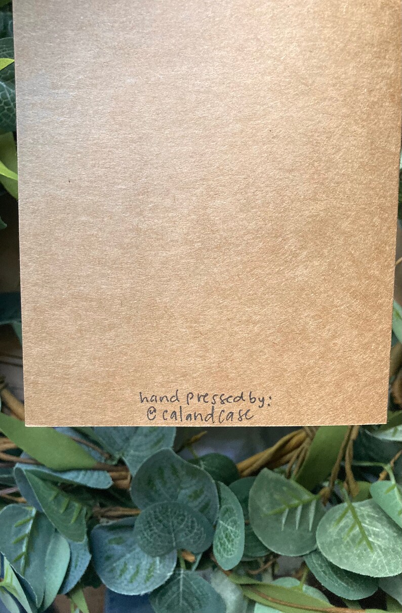 Block Print Card Stationery Block Print Notecards - Etsy