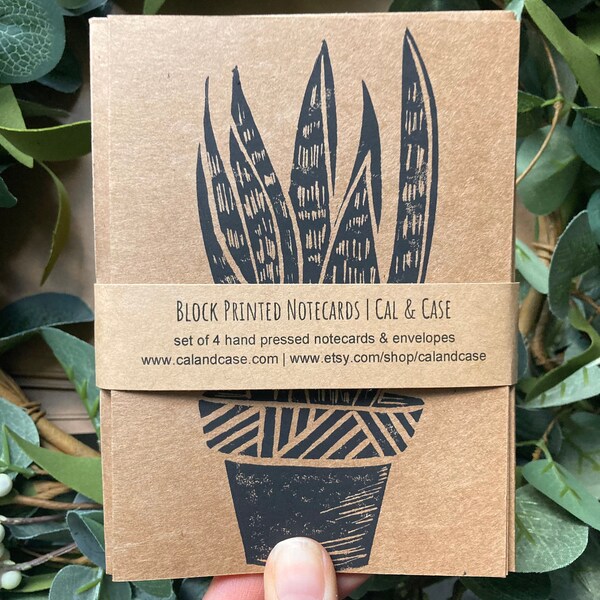 Block Print Cards - Etsy