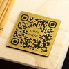 Metallic QR Code Stickers for Menu and Social Links, Customizable ...