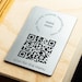 Metallic QR Code Stickers for Menu and Social Links, Customizable ...
