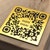 Custom Tabletop QR Code Menu Tags, 2.5 Inch 63mm - Brushed Silver ...