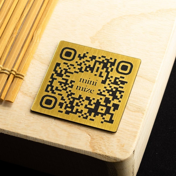 Metallic Qr Code Sticker - Etsy