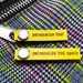 Personalized Zipper Tags for Large Zipper Pulls - Set of 5 - Custom ...