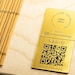 Metallic QR Code Stickers for Menu and Social Links - Etsy