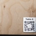 Custom Tabletop QR Code Menu Tags, 2.5 Inch 63mm Brushed Silver ...