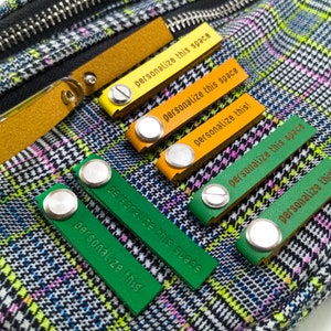 Personalized Zipper Tags for Large Zipper Pulls - Set of 5 - Custom ...