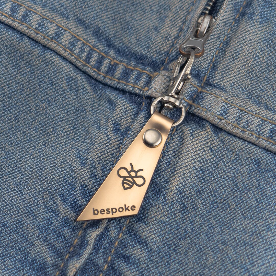 Custom Zipper Tags With Snap Hooks: Personalized Branding Charms, Set ...