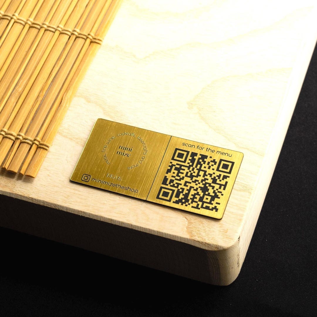 Etiquetas de menú con código QR: 3 x 1,5" (76 x 38 mm) - Adhesivos ...
