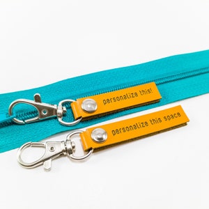 Personalized Tags for Zipper Pull, Set of 5, Tags for Gifts and ...