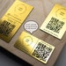 Metallic QR Code Stickers for Menu and Social Links, Customizable ...