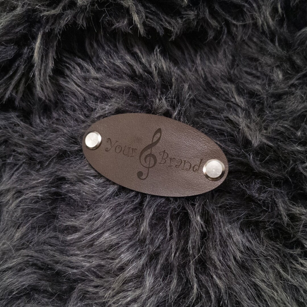 Oval Leather Tags With Screws for Bags, Logo Branding Tags for Handmade ...