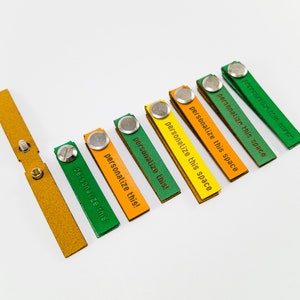 Personalized Zipper Tags for Large Zipper Pulls Set of 5 Custom Zipper ...