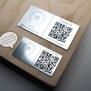 QR Code Signs 3 X 1.5 Inch: Personalized Metallic Stickers for Business ...