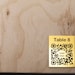 Custom Tabletop QR Code Menu Tags, 2.5 Inch 63mm Brushed Gold Metallic ...