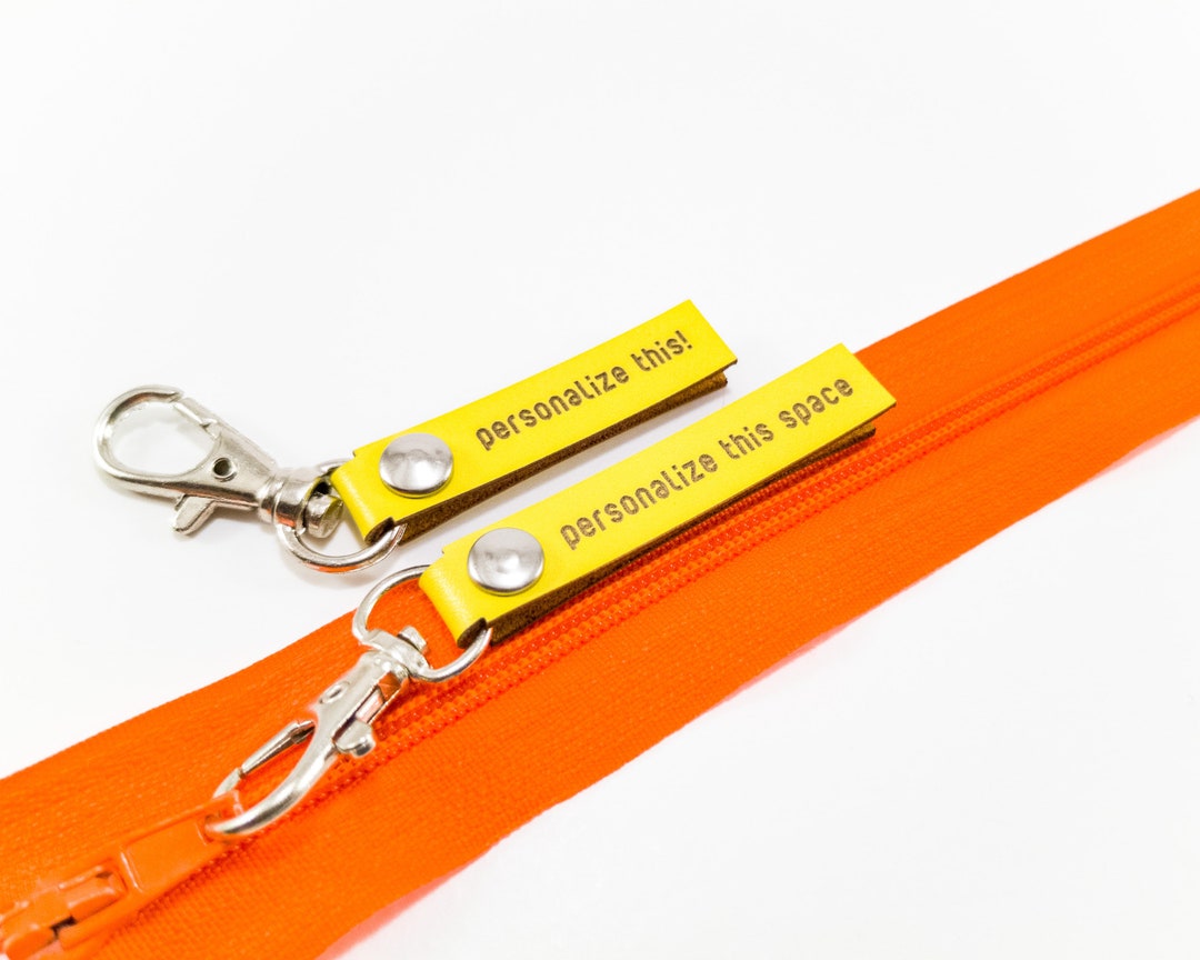 Personalized Tags for Zipper Pull, Set of 5, Tags for Gifts and ...