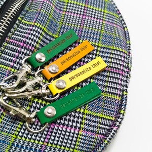 Personalized Tags for Zipper Pull, Set of 5, Tags for Gifts and ...