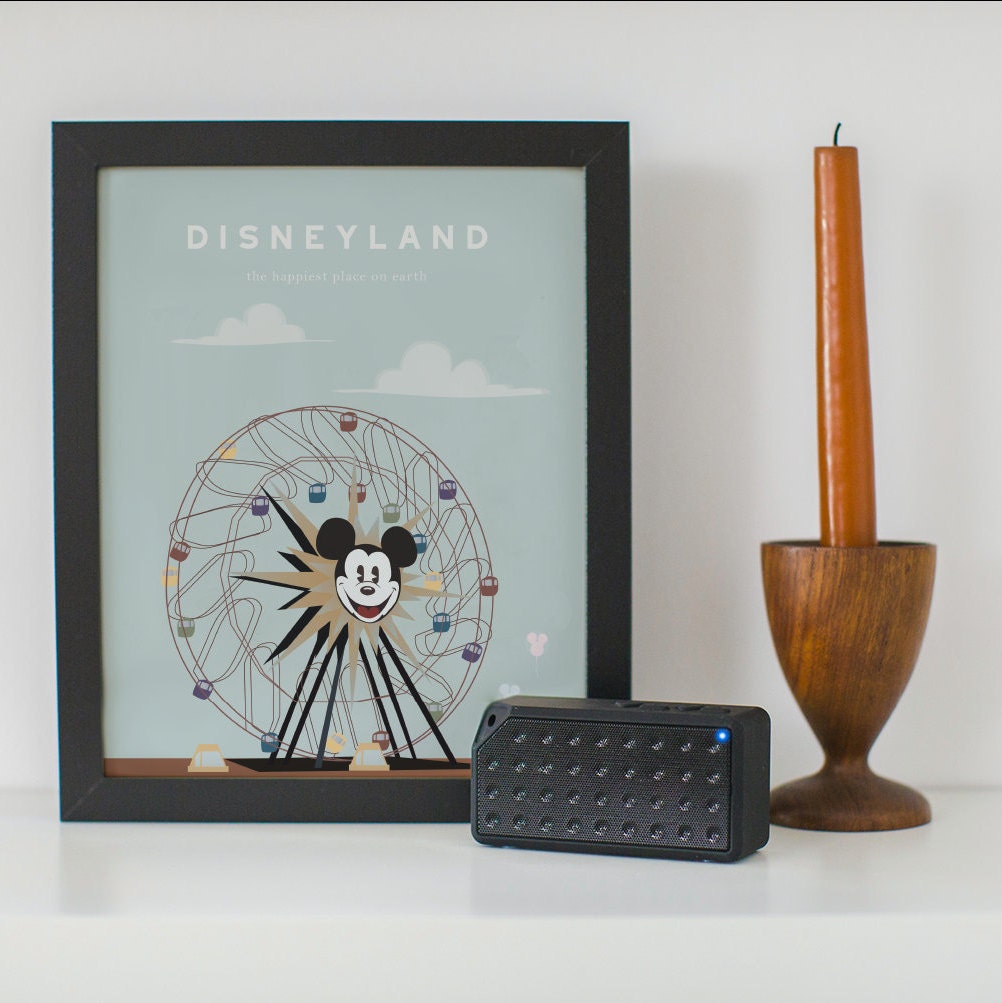 Disney Print Disneyland Print Disney Wall Decor Wall | Etsy