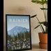 PNW Wall Decor, PNW Wall Art, Rainier Washinton Print, Seattle Art ...