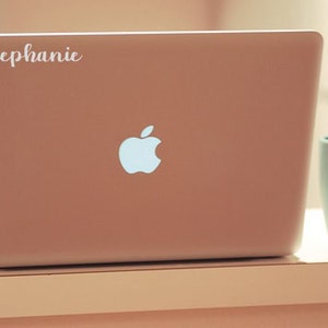 Custom Name Sticker for Laptop / Persononalized Vinyl Name Sticker for ...