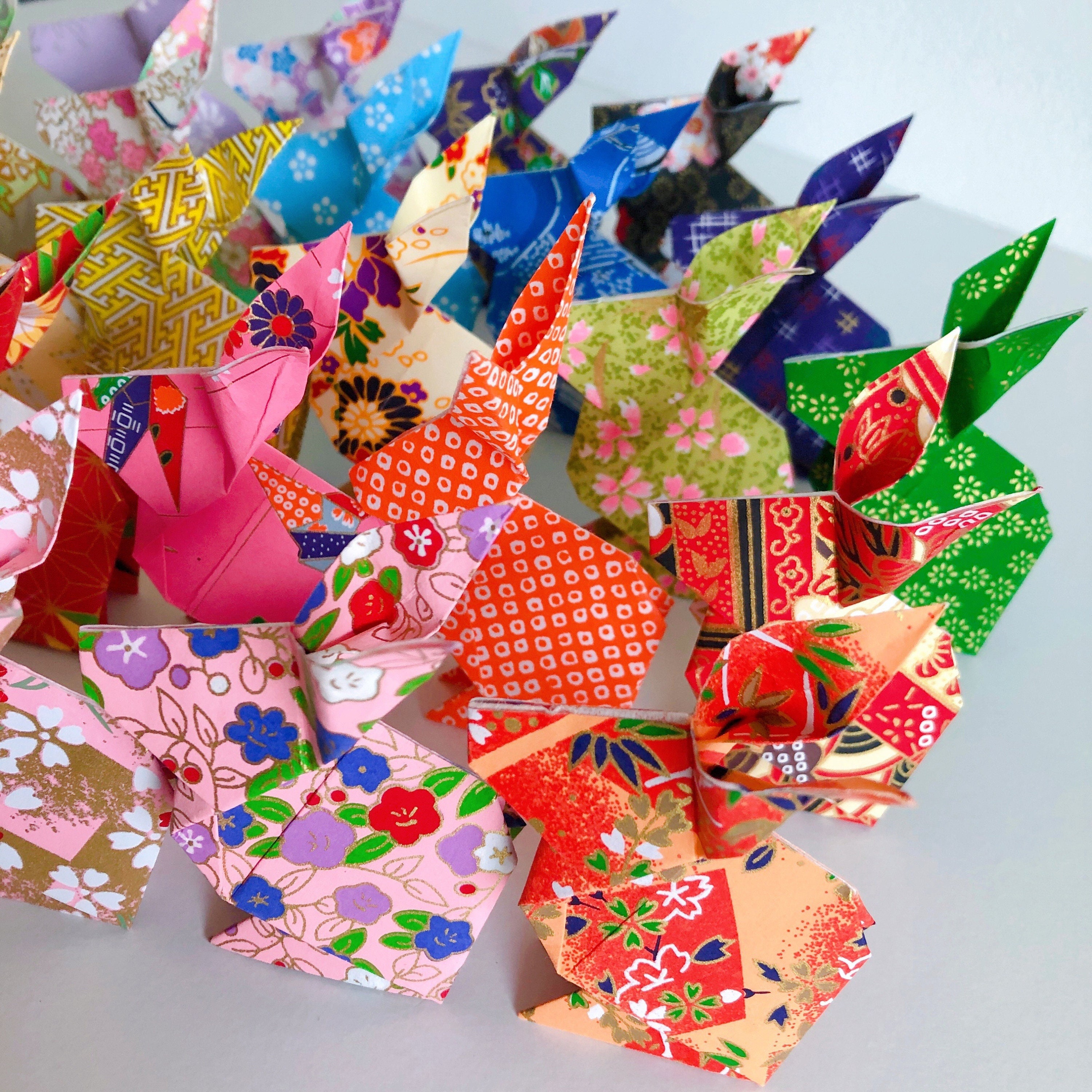 Large Paper Bunny Set of 5 10 15 and 20 Origami Easter - Etsy UK