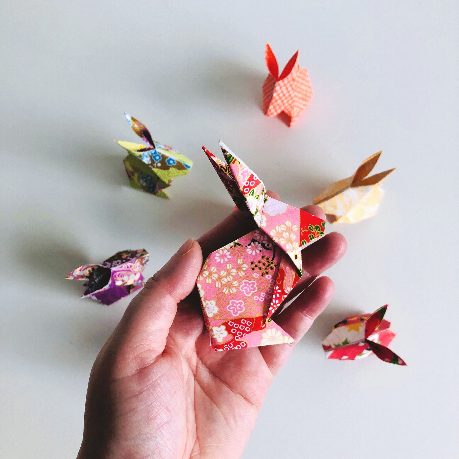 Large Paper Bunny Set of 5 10 15 and 20 Origami Easter - Etsy UK