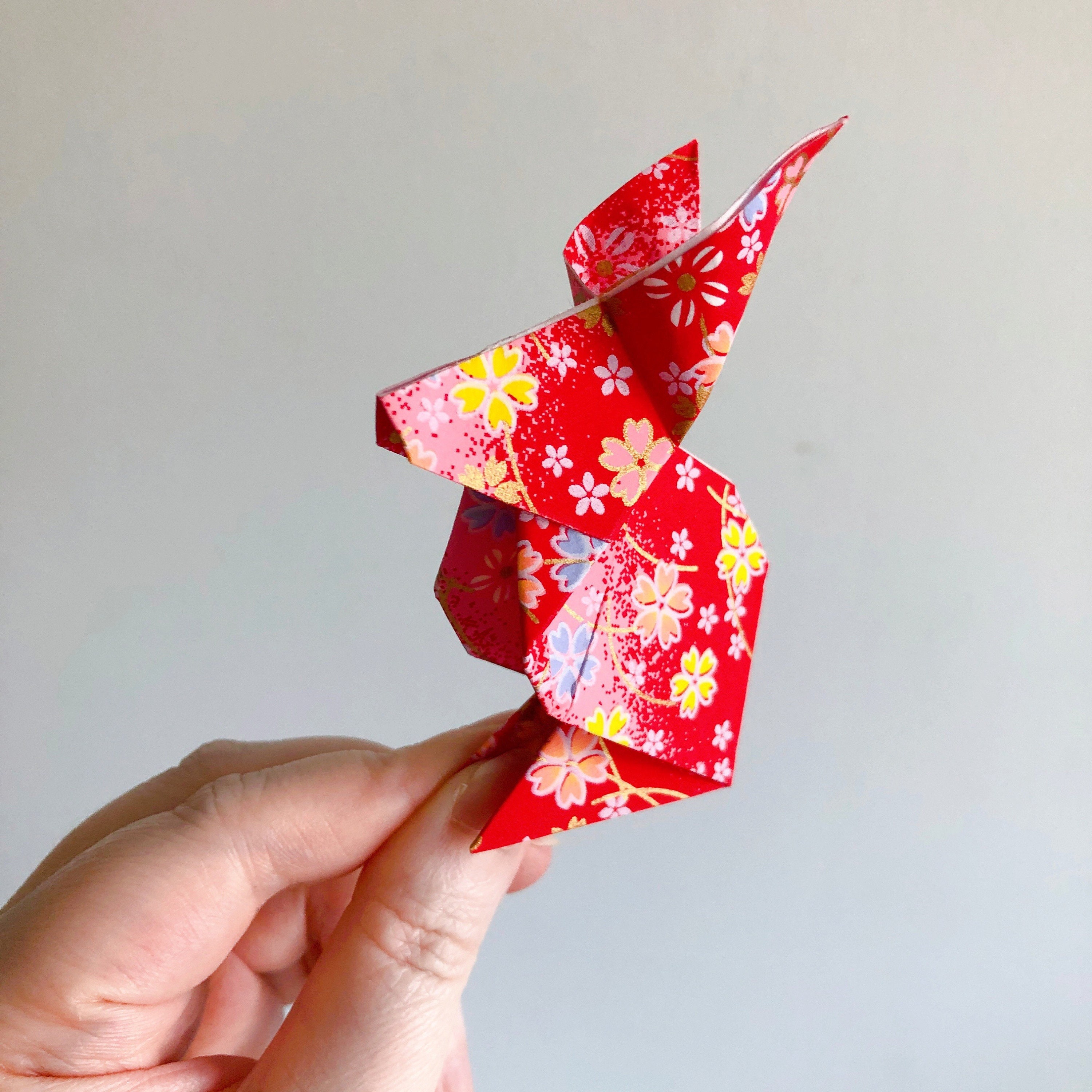 Large Paper Bunny Set of 5 10 15 and 20 Origami Easter - Etsy UK