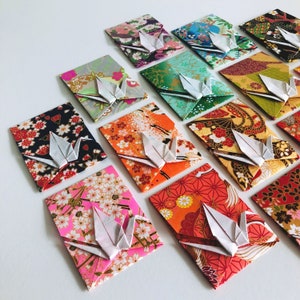 Japanese Origami Crane Envelope Set of 3, 5, 7, 10, Japanese Gift ...