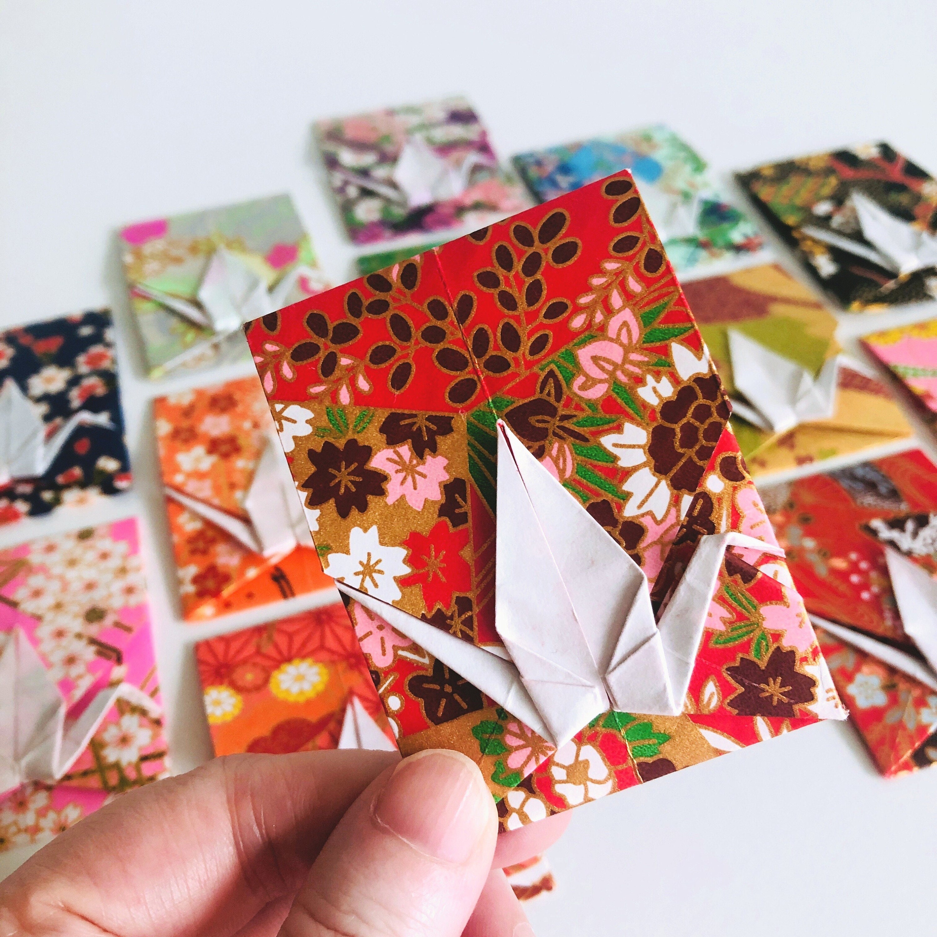 Japanese Origami Crane Envelope Set of 3 5 7 10 Japanese | Etsy