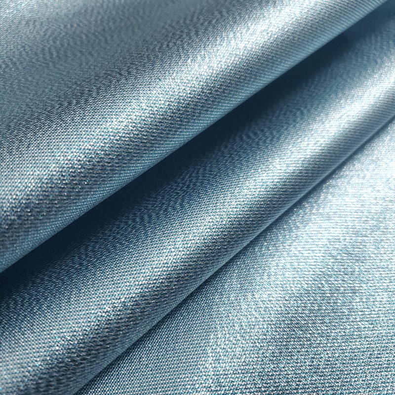 Shimmer Satin Blue Silver - Etsy