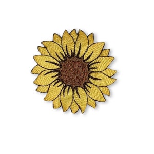 Sunflower Embroidery Patch - Etsy