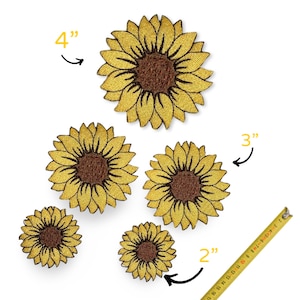 Sunflower Embroidery Patch - Etsy