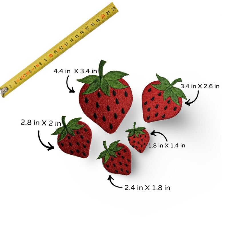 Strawberry Embroidery Patch - Etsy